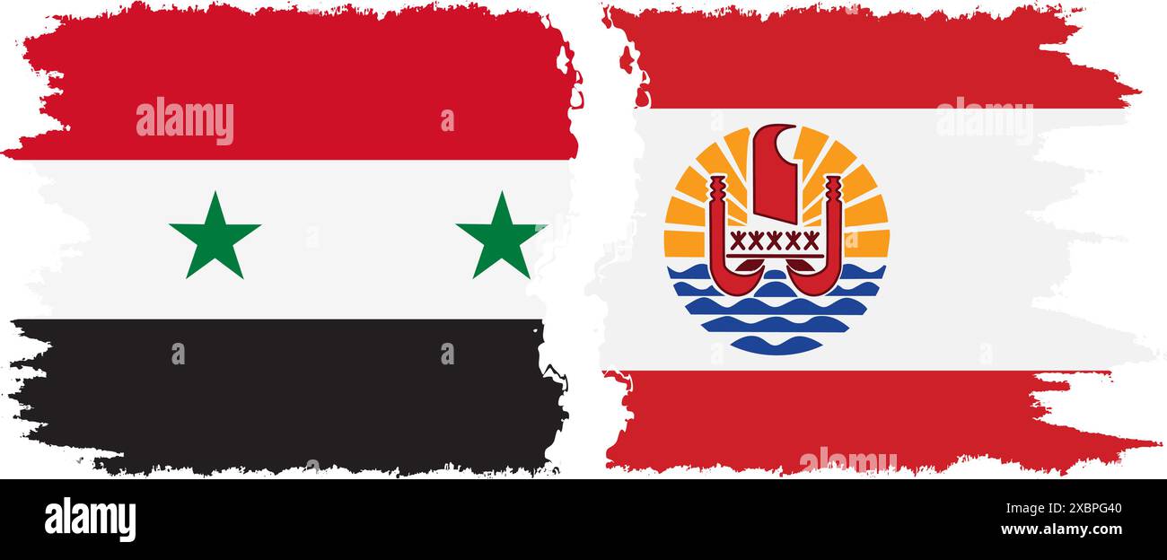 Syria french polynesia flag hi-res stock photography and images - Alamy