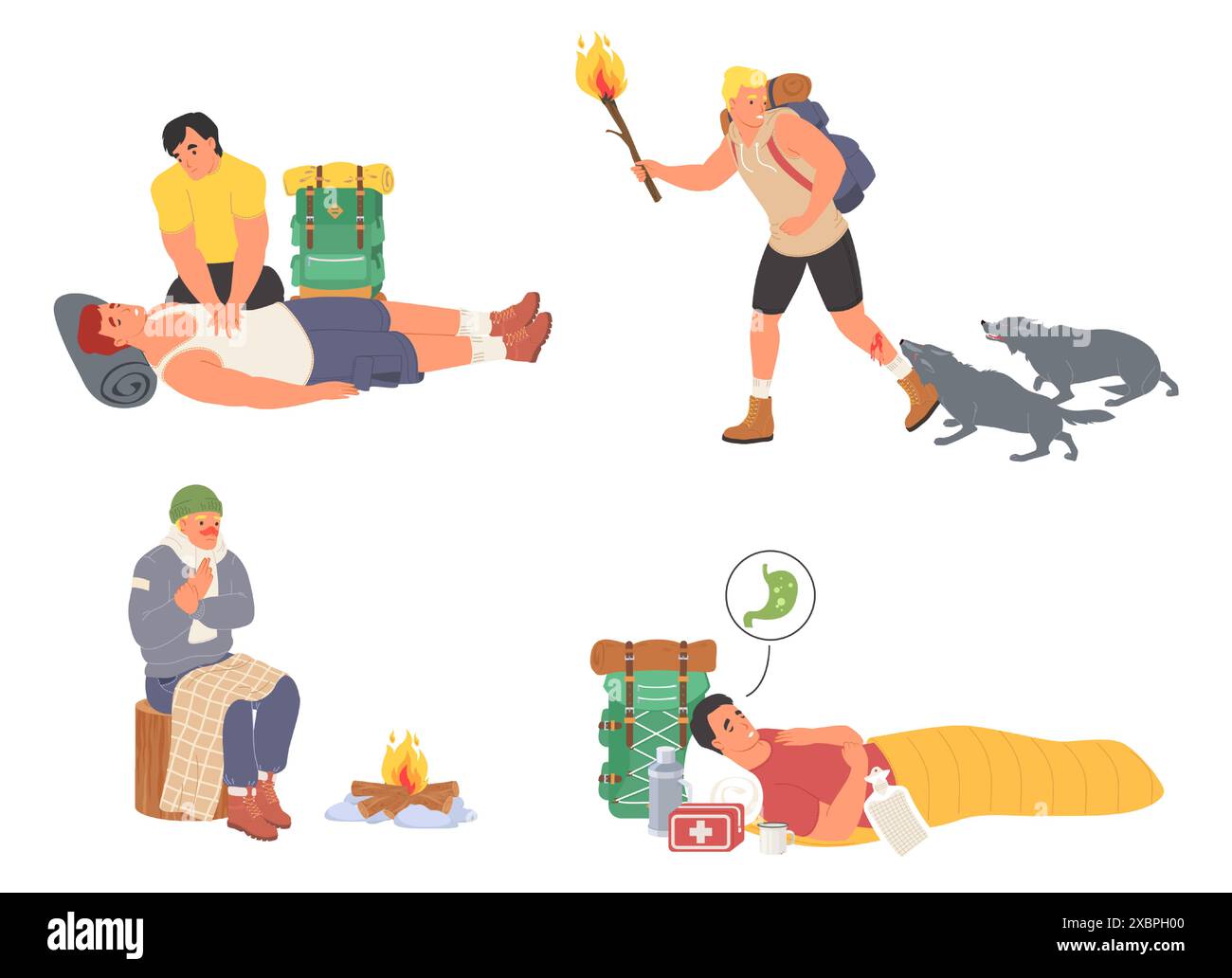 Dangerous fire situation Stock Vector Images - Alamy