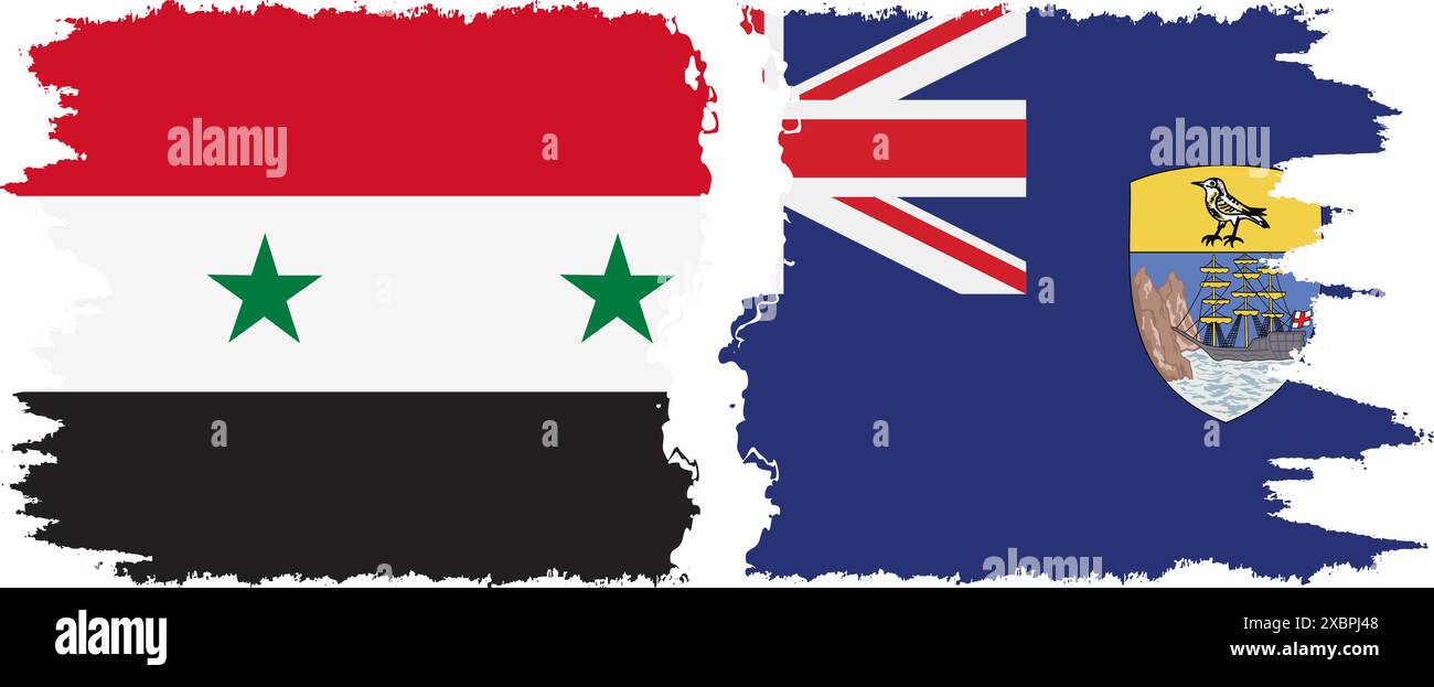 Syria saint helena flag hi-res stock photography and images - Alamy