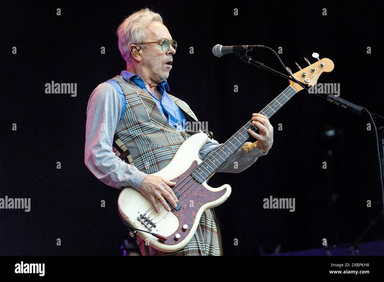 Crowded House led by Neil Finn, are pictured performing their decades ...