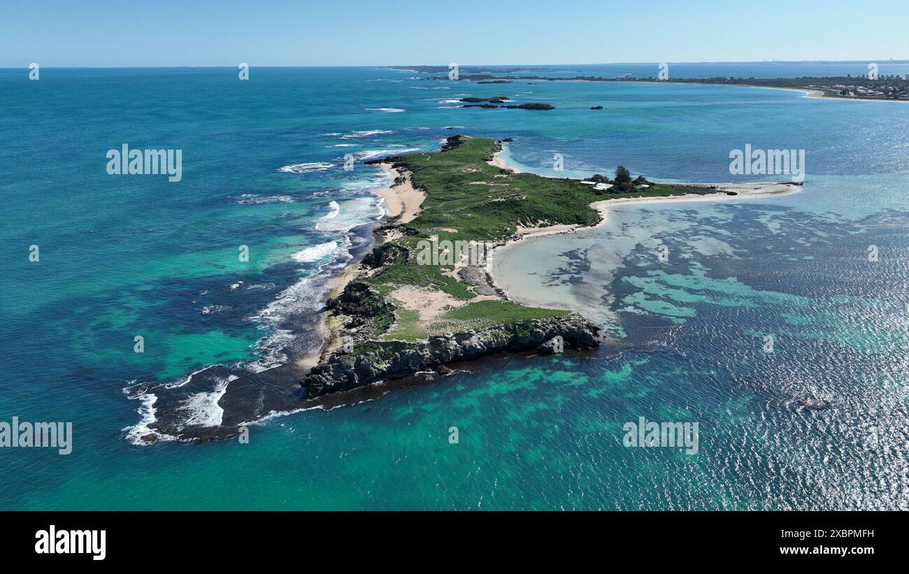 Beautiful Remote Island at Sea Stock Photo - Alamy