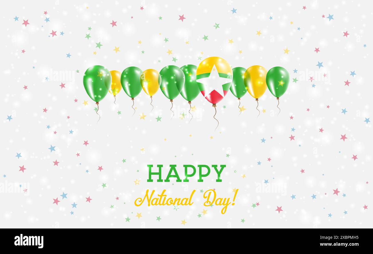 Beautiful flags flying in Stock Vector Images - Alamy