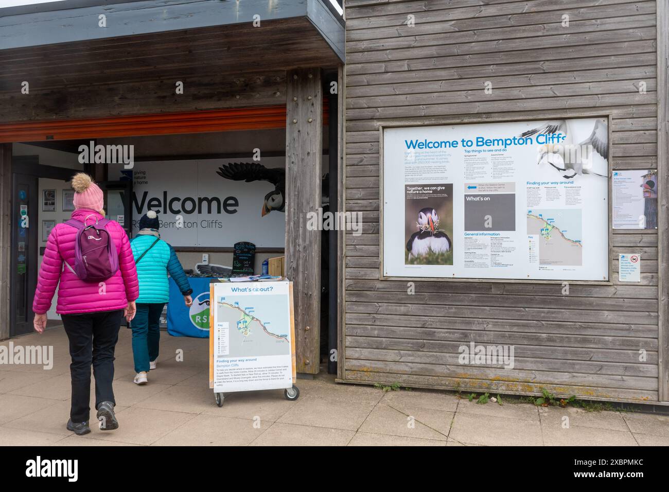 RSPB Bempton Cliffs Nature Reserve visitor centre in East Yorkshire ...
