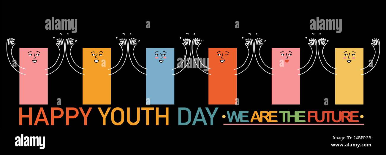 Happy International Youth Day. August 12 International Youth Day. World ...