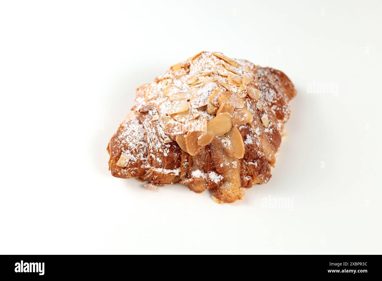 Almond croissant. puff pastry, delicate frangipane cream with almonds ...