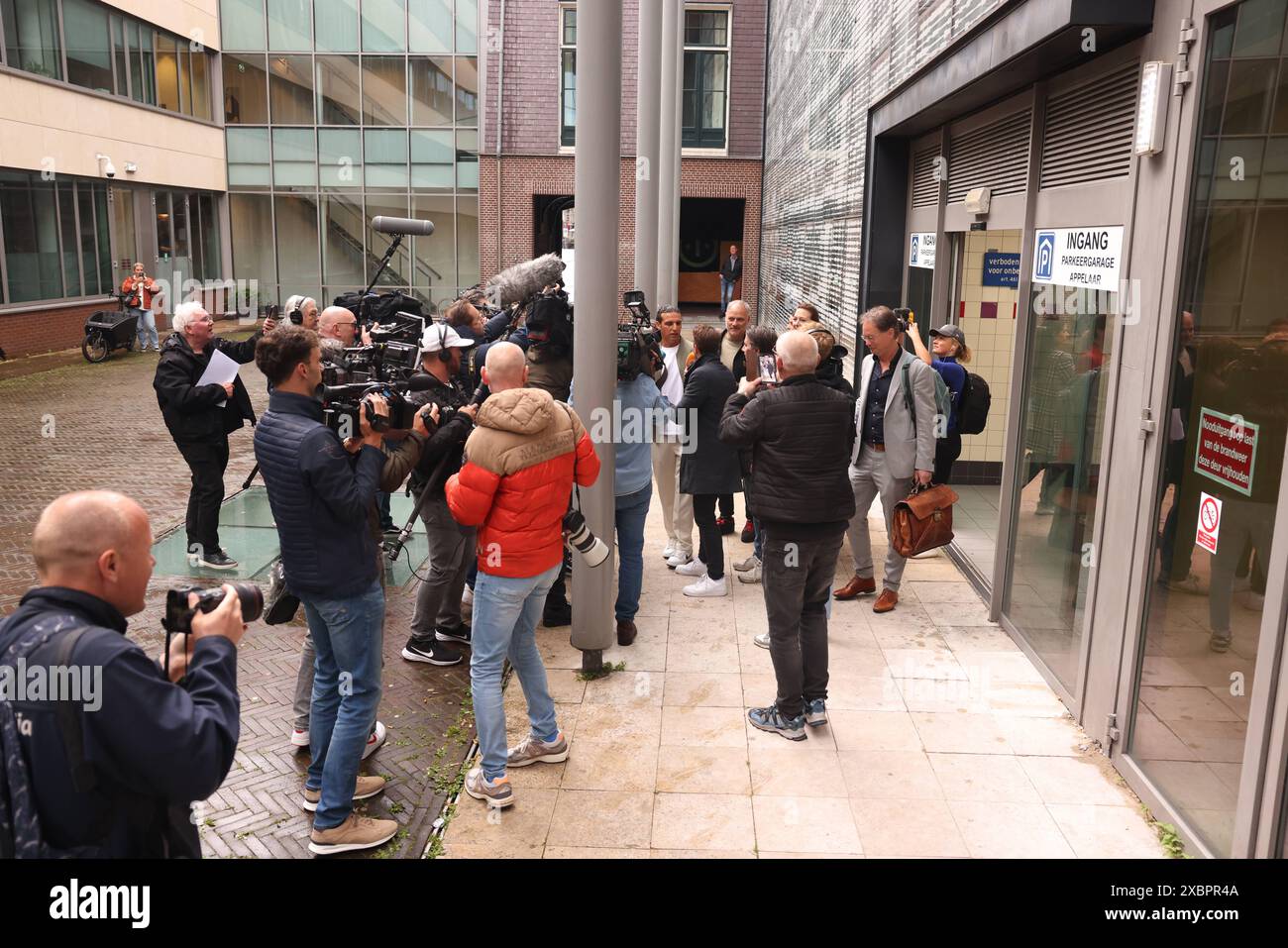 Ali B speaks to the press before his lawsuit HAARLEM, NETHERLANDS ...