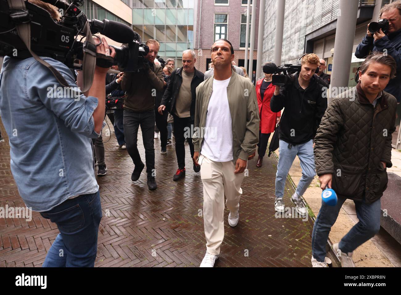 Ali B speaks to the press before his lawsuit HAARLEM, NETHERLANDS ...