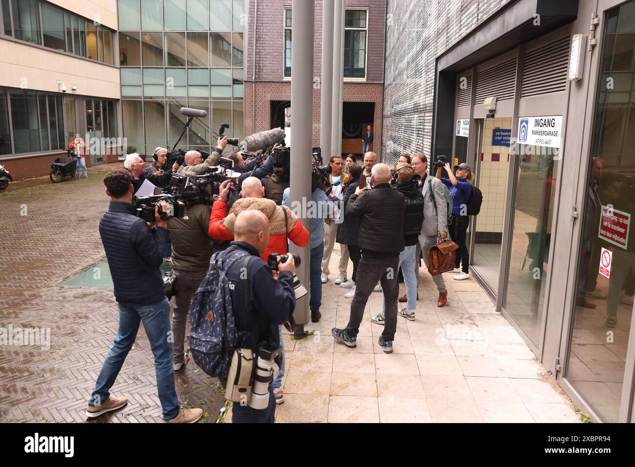 Ali B speaks to the press before his lawsuit HAARLEM, NETHERLANDS ...