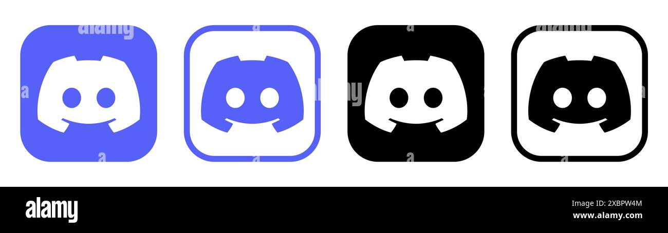 Discord black logo Cut Out Stock Images & Pictures - Alamy