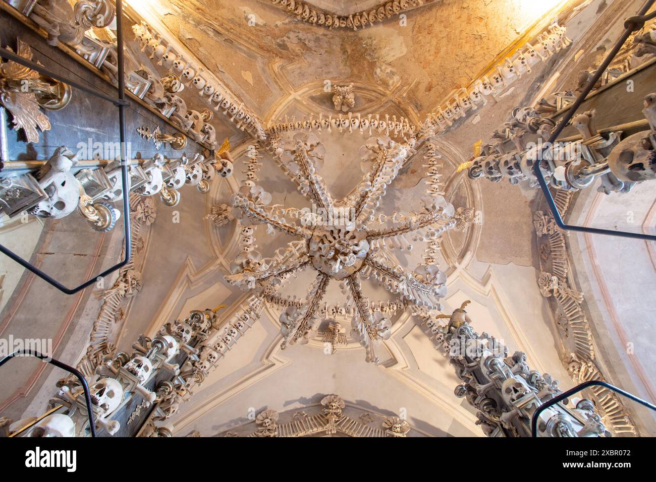 All Saints cemetery church with ossuary in Kutna Hora, Czech Republic ...