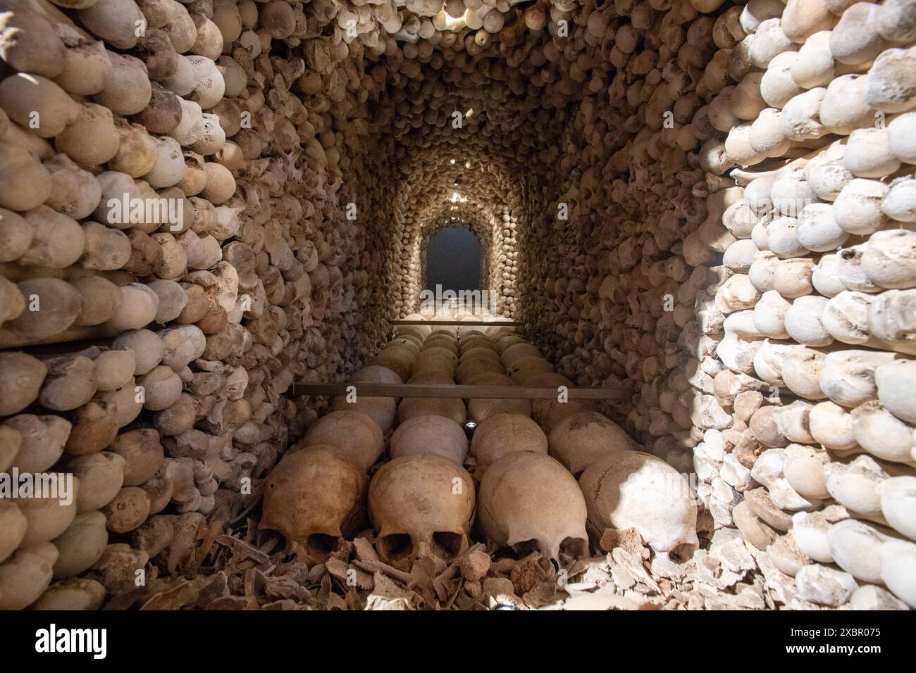 All Saints cemetery church with ossuary in Kutna Hora, Czech Republic ...