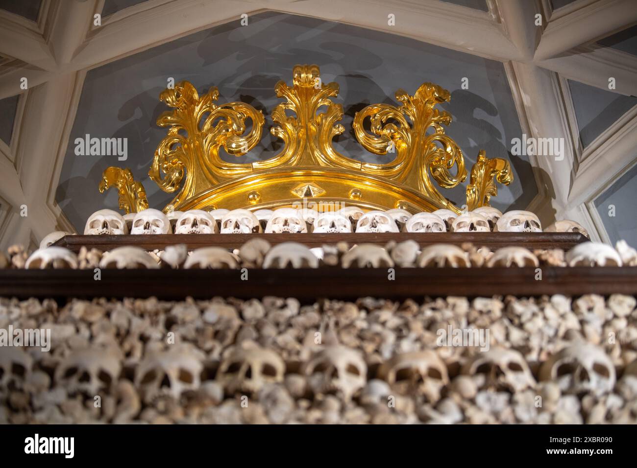 All Saints cemetery church with ossuary in Kutna Hora, Czech Republic ...