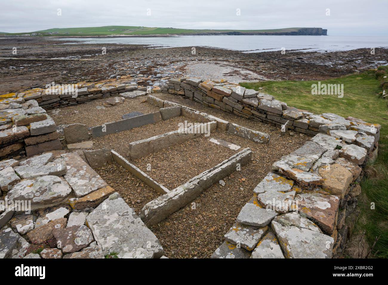 Viking sauna, Brough of Birsay, Orkney Islands, Scotland Stock Photo ...