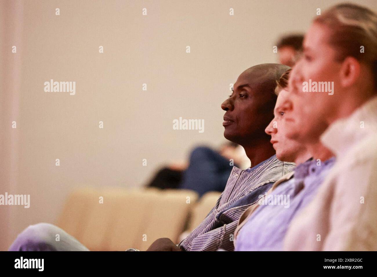 Arendal 20240611Durek Verrett sits in the audience while Norwegian ...
