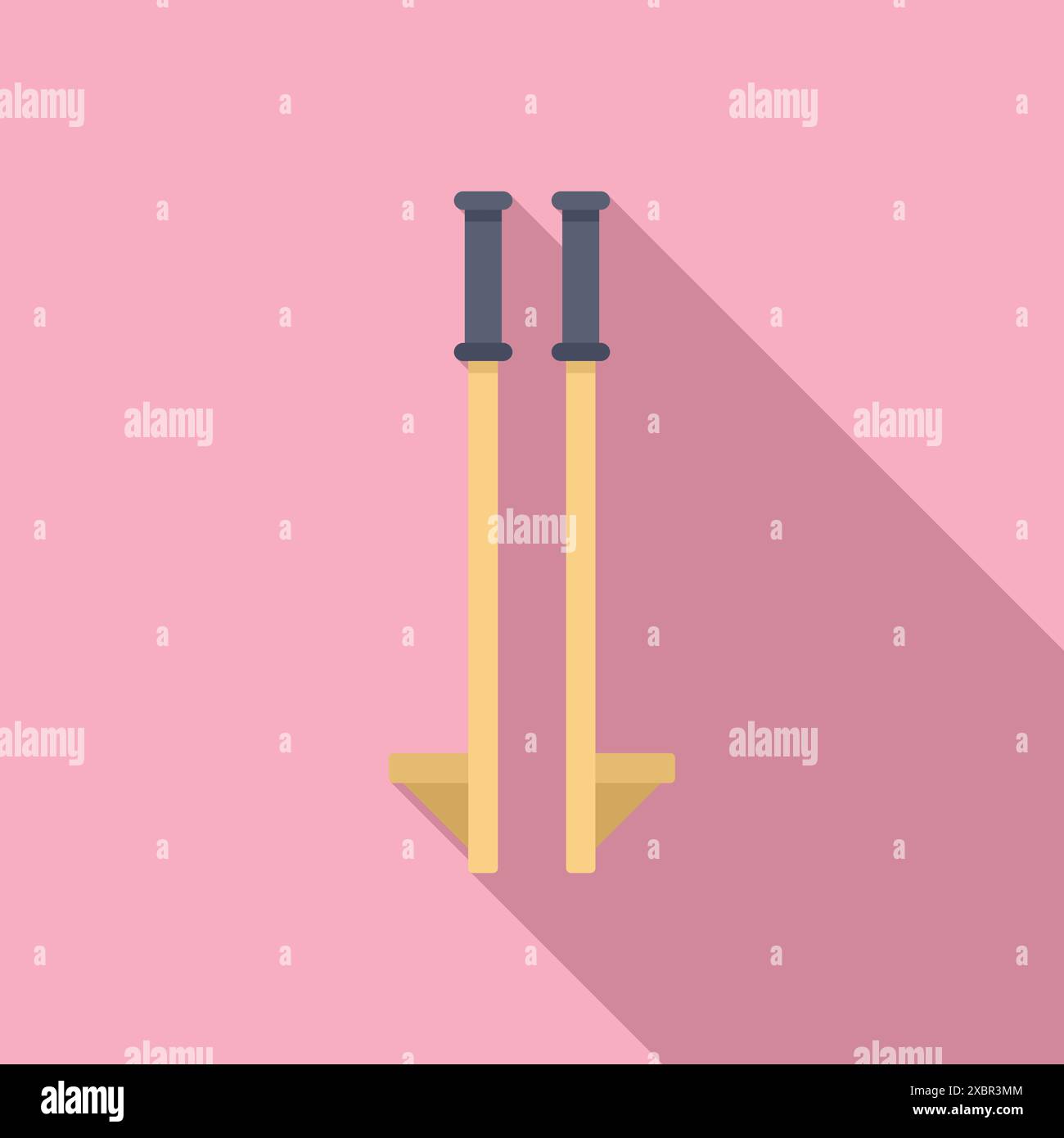 Kid jumping stilts icon. Flat illustration of kid jumping stilts icon for web design Stock ...