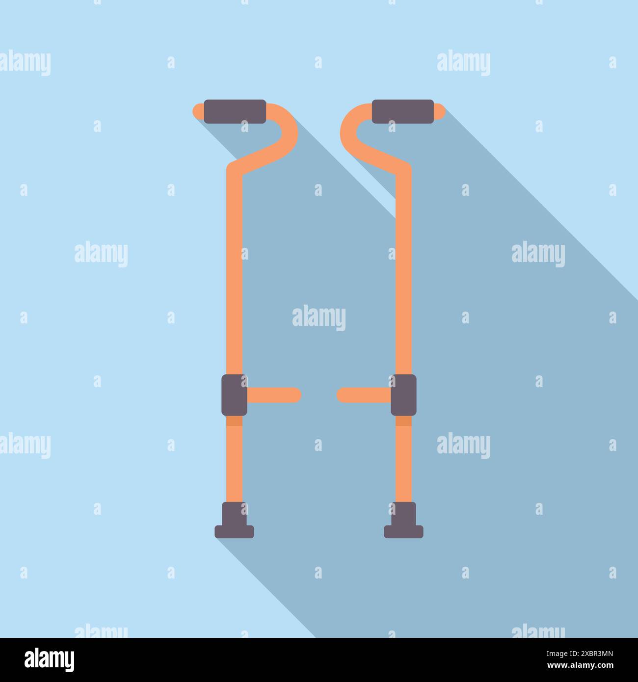 Illustration featuring a pair of jumping stilts, often used for ...