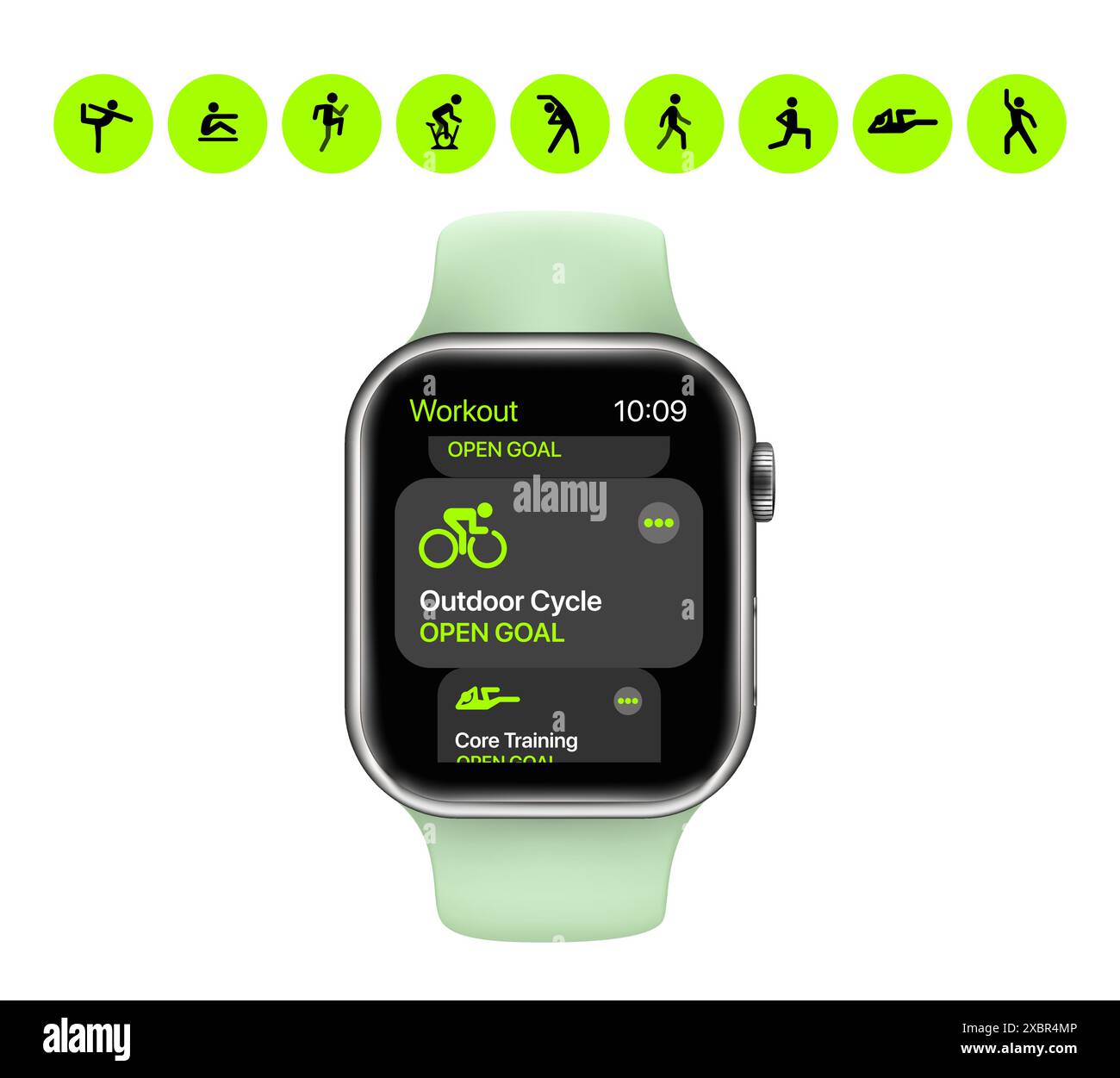 Real training in fitness Cut Out Stock Images & Pictures - Alamy