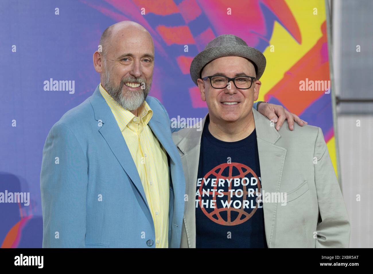 NEW YORK, NEW YORK - JUNE 09: (L-R) Chris Renaud and Ken Daurio attend ...
