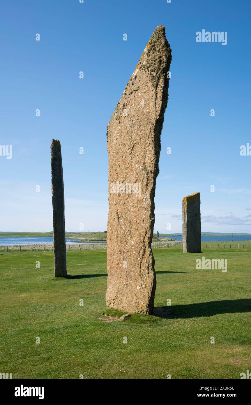Standing Stones of Stenness, neolithic standing stones, Orkney Islands ...
