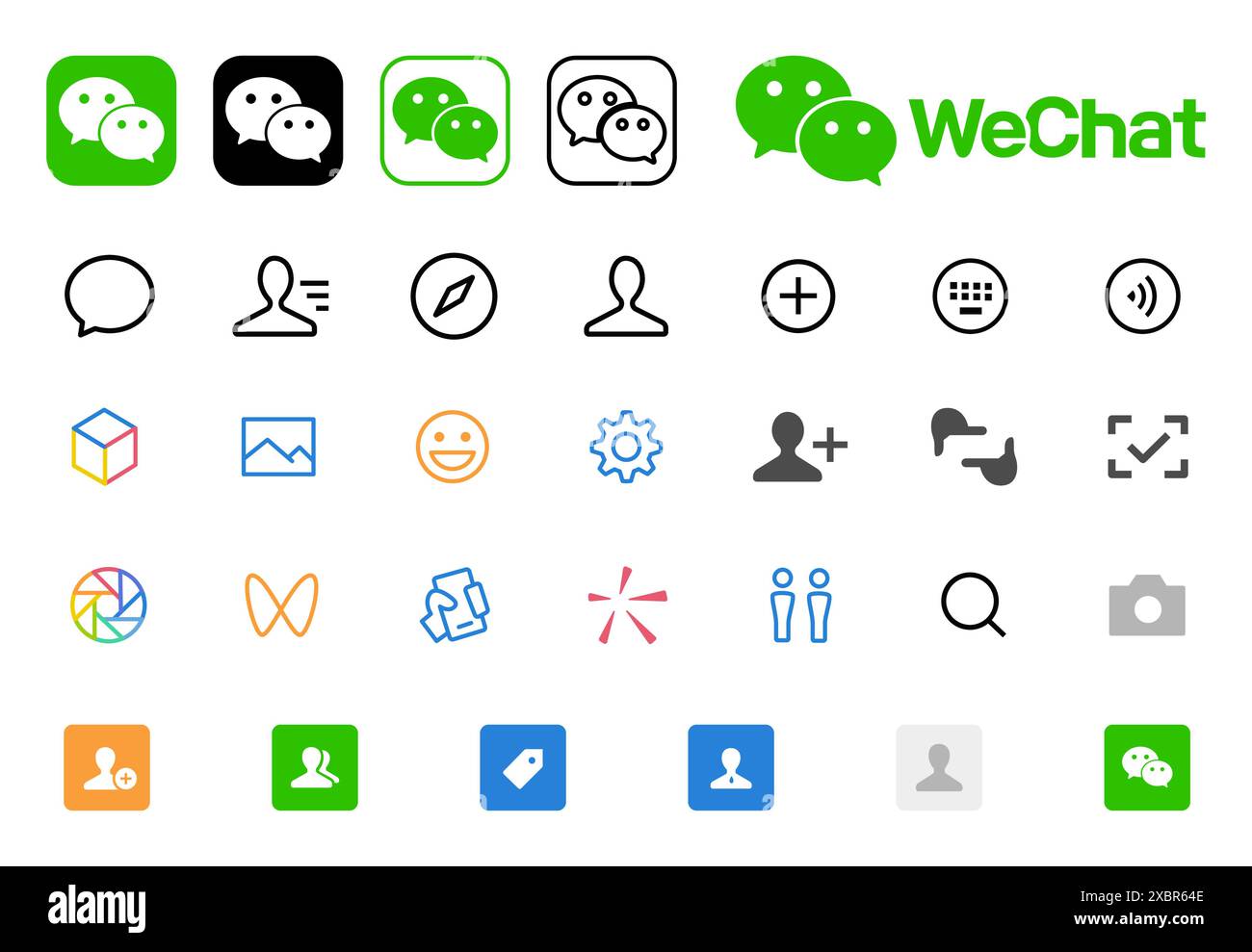 Wechat vector vectors hi-res stock photography and images - Alamy
