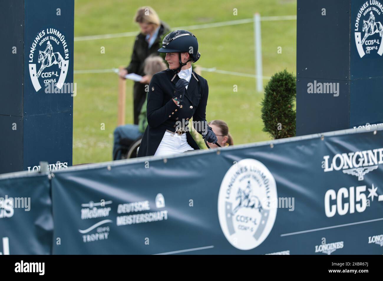 Johanna Marloh of Germany with Crazy Carlotta during the CCI4* dressage ...