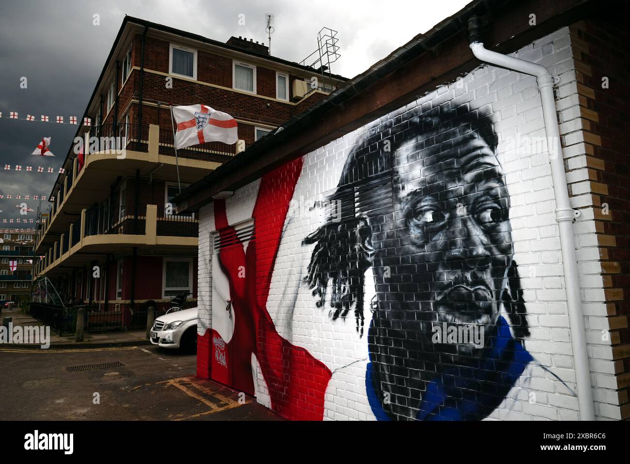 A mural of England's Eberechi Eze at the Kirby Estate, Bermondsey ...