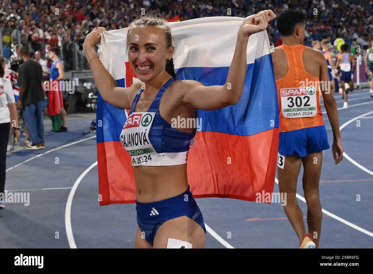 Rome, Italy. 12th June, 2024. Gabriela GAJANOVA Silver Medal 800m Women ...