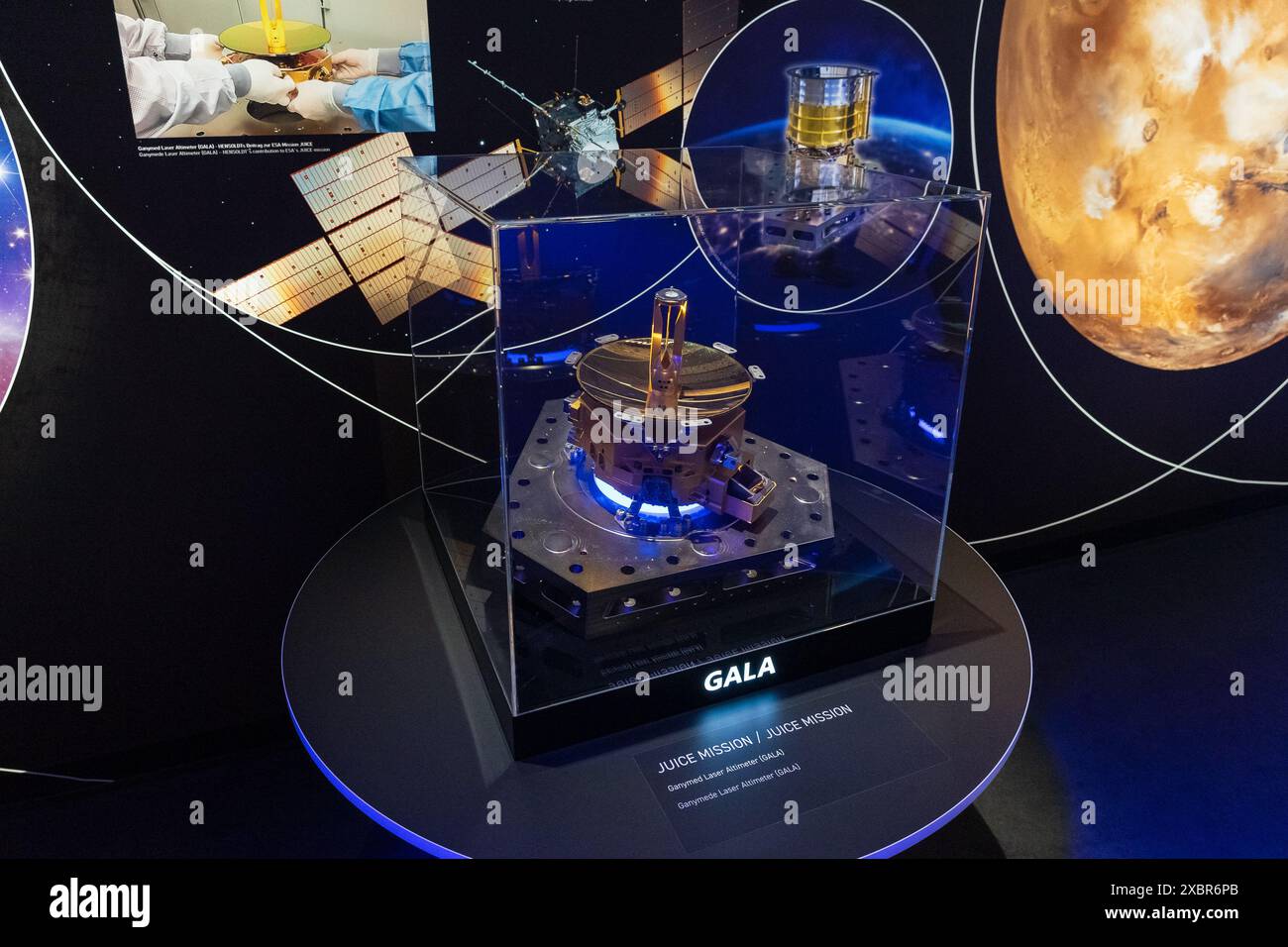 BERLIN - JUNE 07, 2024: Space Pavilion. GALA (Ganymede Laser Altimeter ...