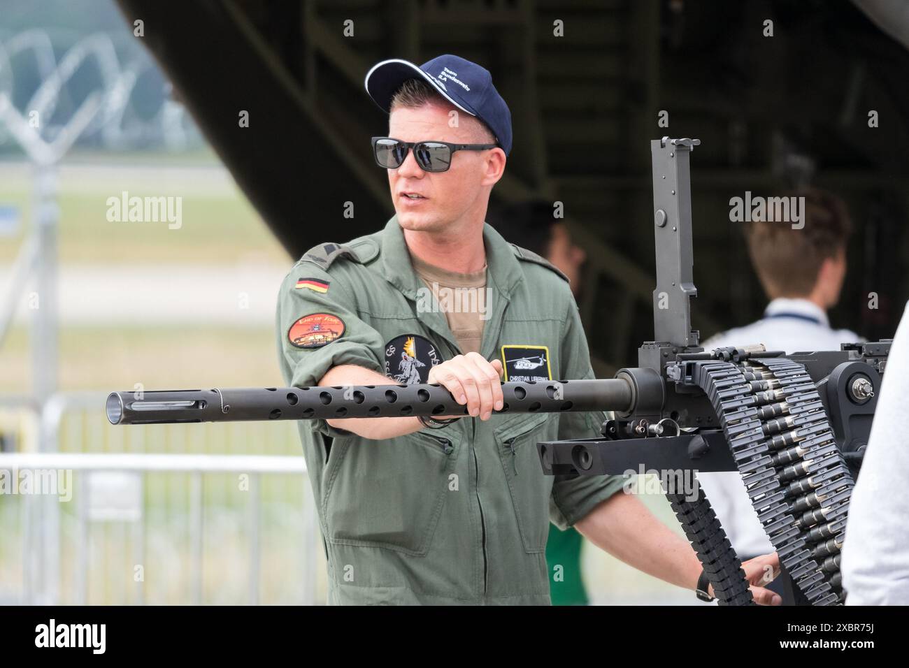 BERLIN - JUNE 07, 2024: The portrait of a German army soldier with GAU ...