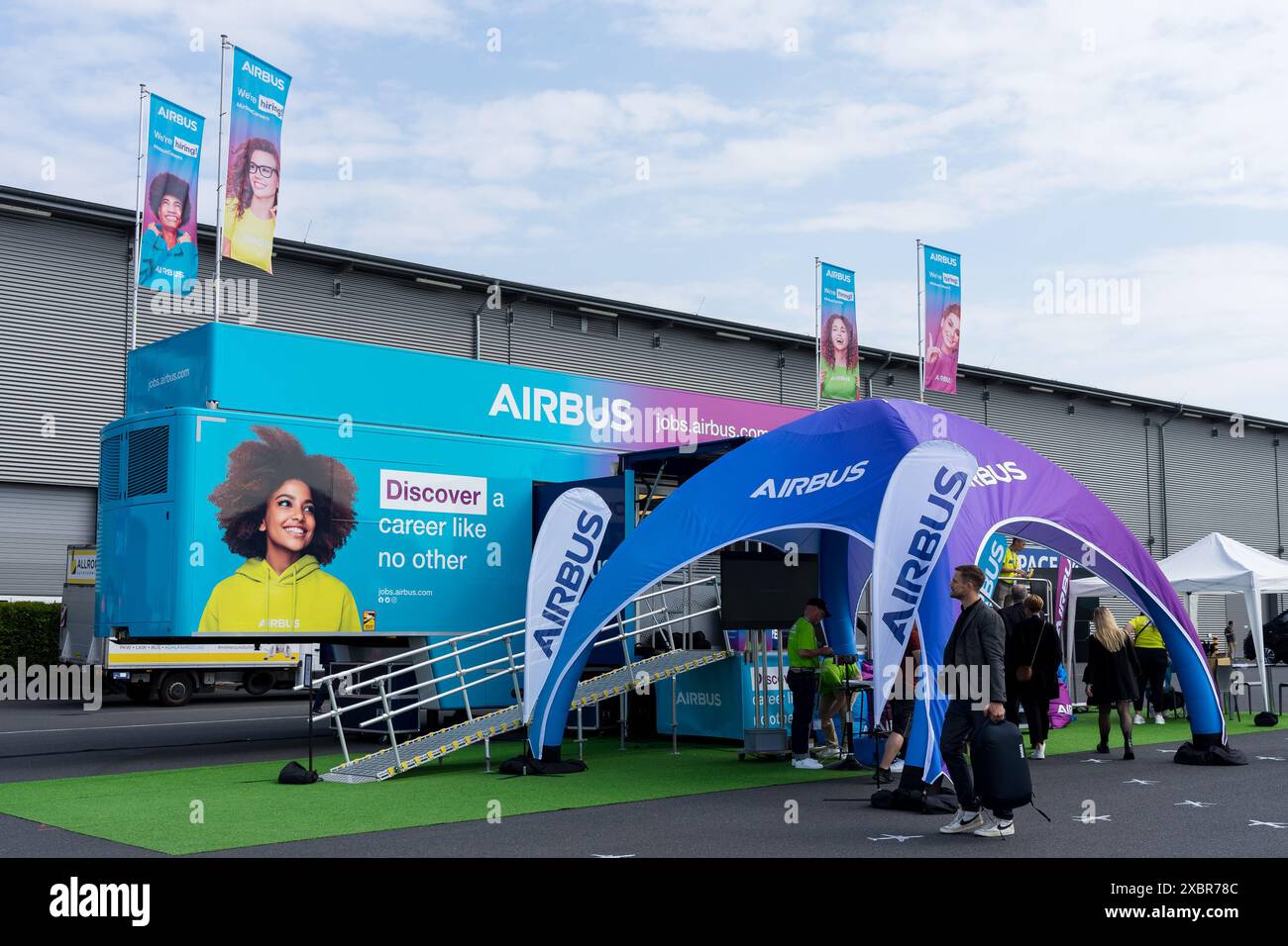 BERLIN - JUNE 07, 2024: Airbus Recruiting Center. ILA Berlin Air Show ...