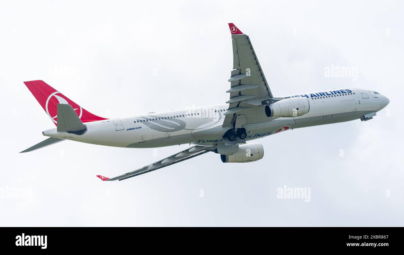 BERLIN - JUNE 07, 2024: The wide-body airliner Airbus A330-343 by ...