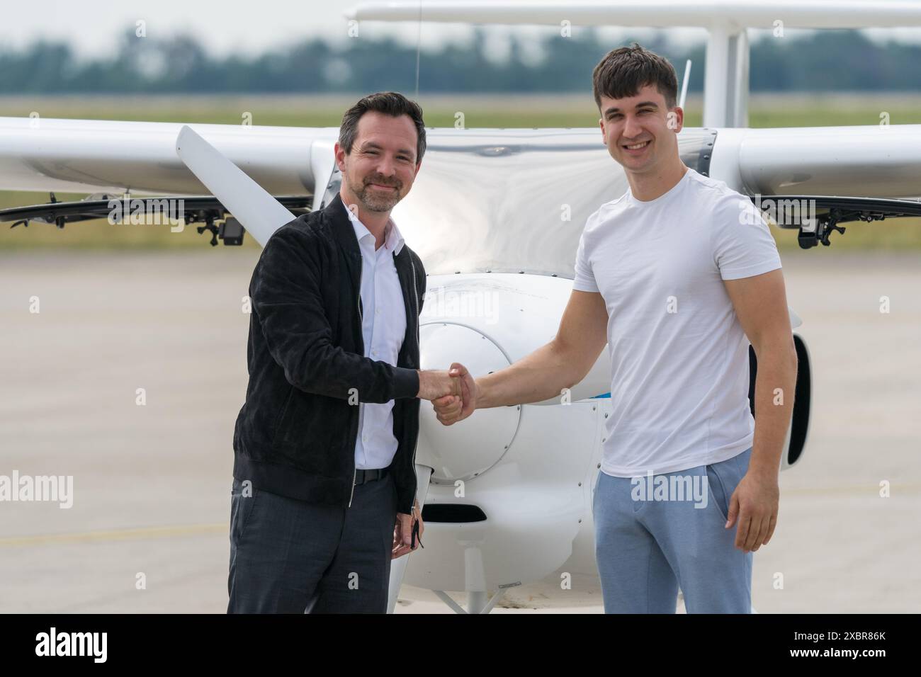 Portrait of Daniel Moeck, pilot of the electric light aircraft ...