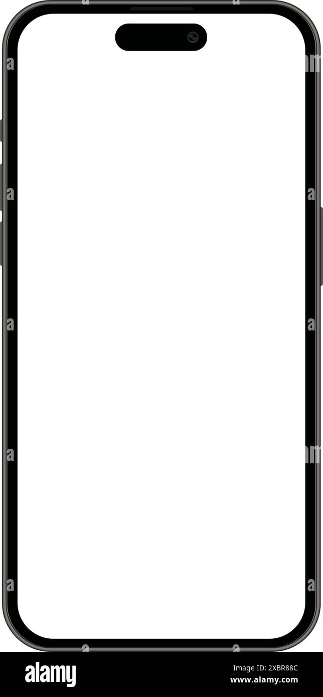 Smart phones Apple iPhone 14 Pro Max on white background. Realistic ...
