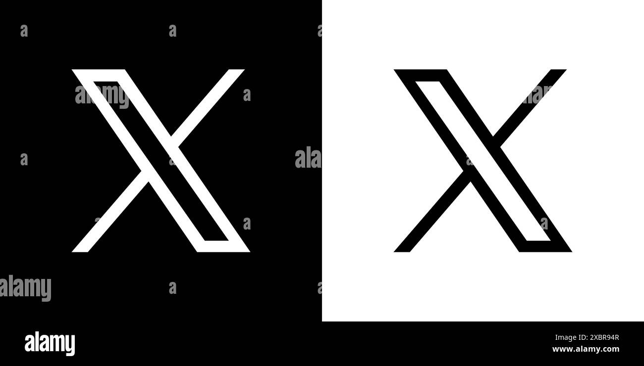 X logo twitter phone Stock Vector Images - Alamy