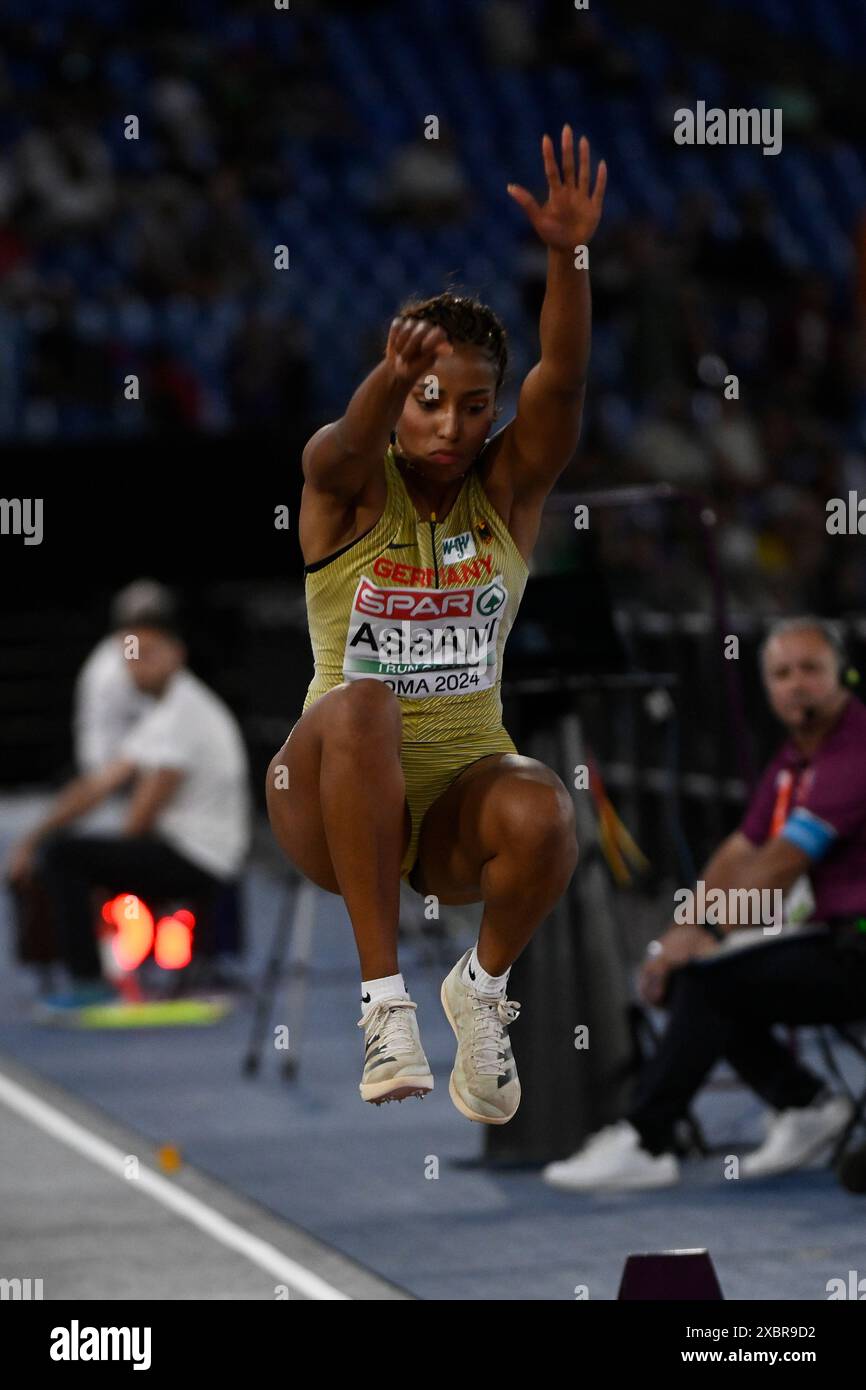 Assani Mikaelle in women's long jump final during the day 6 of European ...