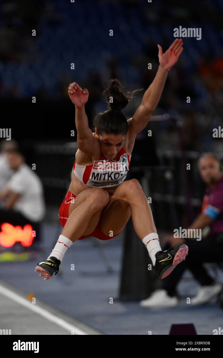Mitkova Plamena in women's long jump final during the day 6 of European ...