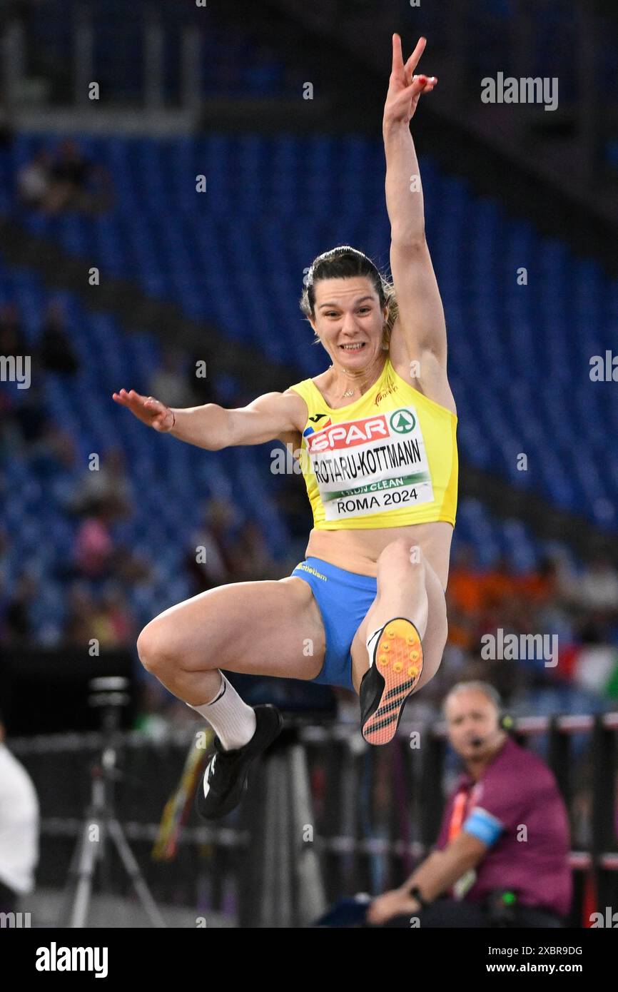 Rotaru-Kottmann Alina in women's long jump final during the day 6 of ...