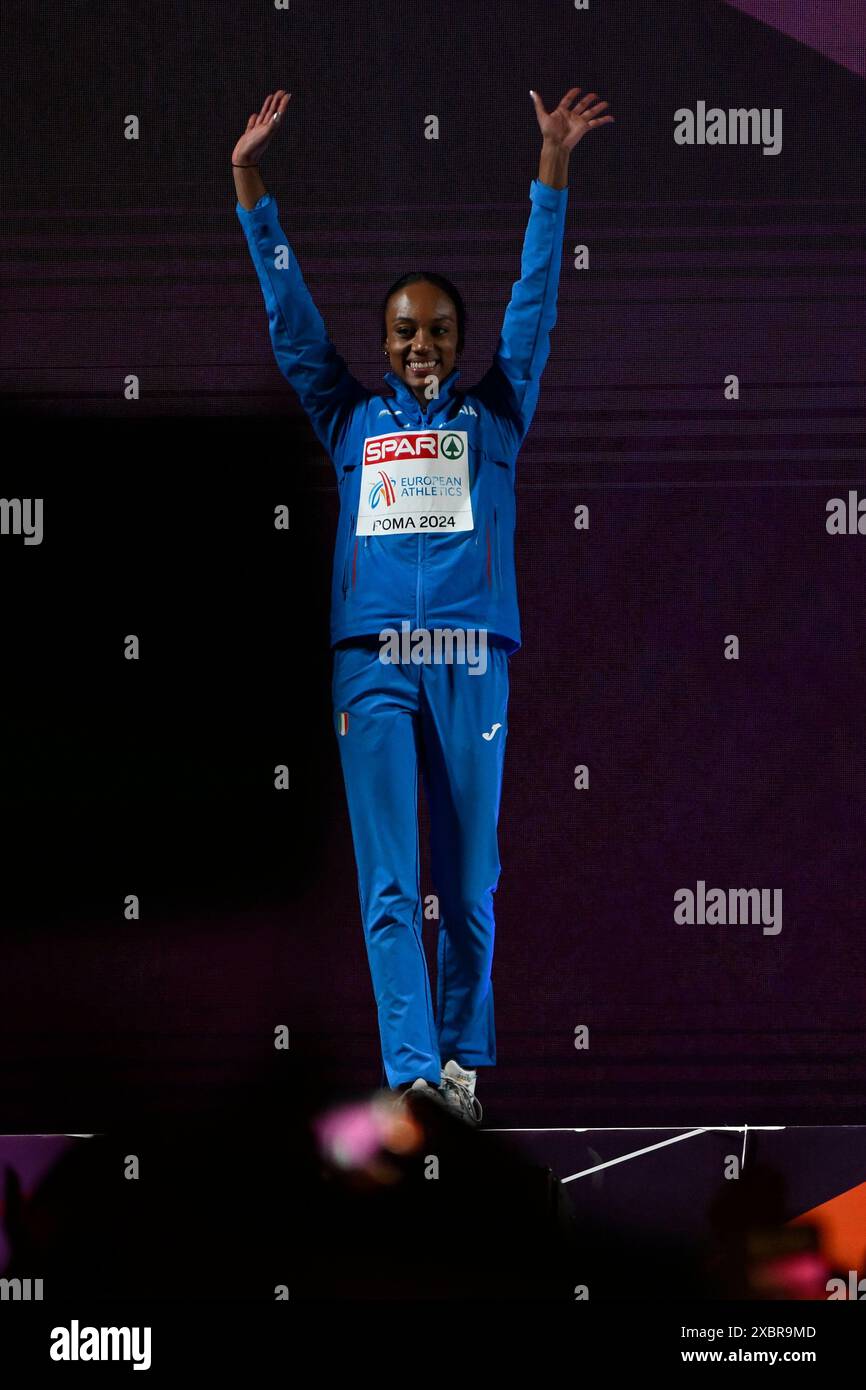 medal ceremony women's long jump during the day 6 of European Athletics ...