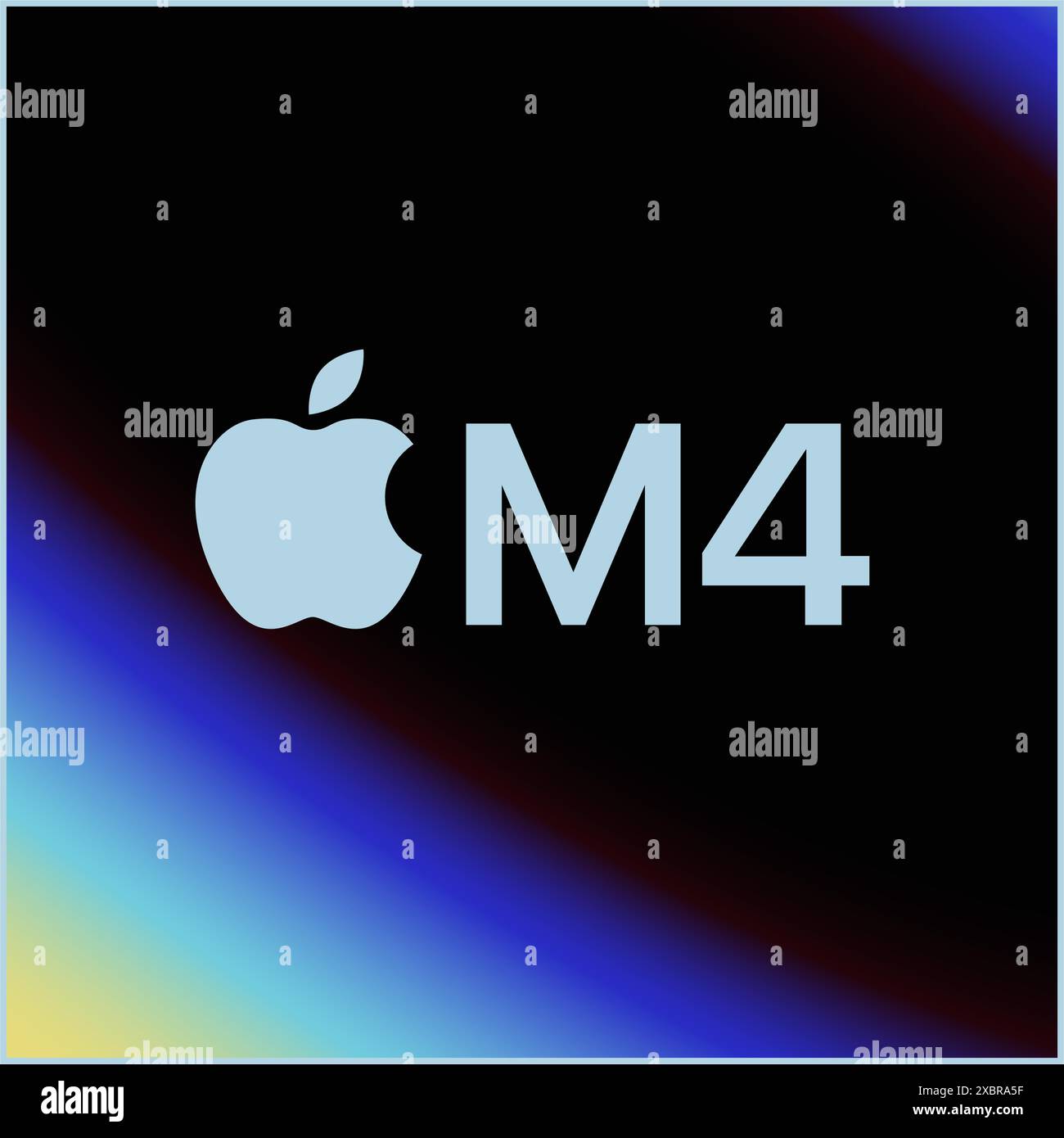 Apple M4 logo, isolated on a transparent background, vector ...