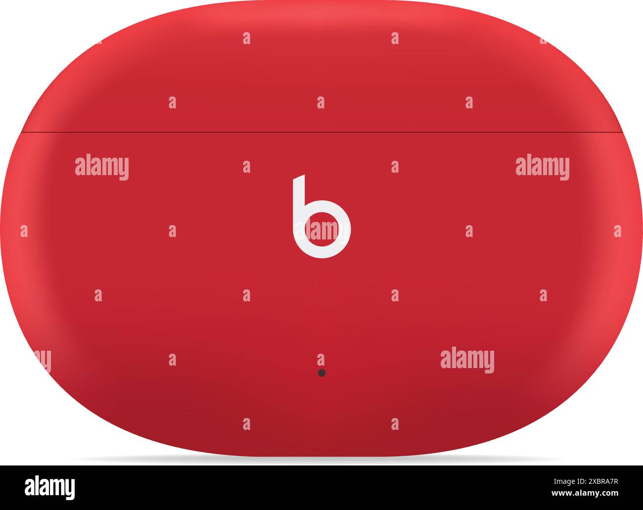 Apple Beats Studio Buds Charger Box in Red color, isolated on a transparent background, vector ...