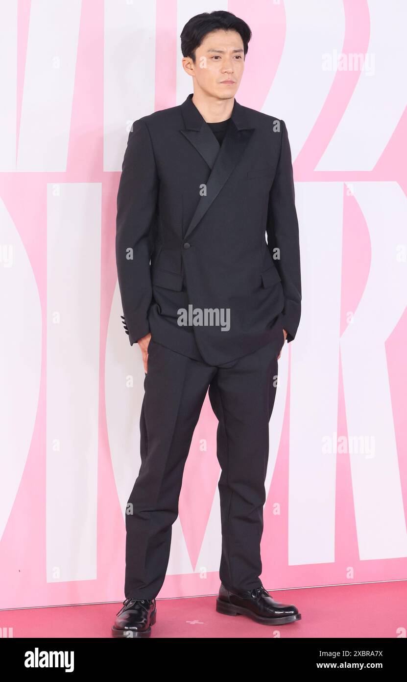 Tokyo, Japan. 12th June, 2024. Japanese actor Shun Oguri poses for ...