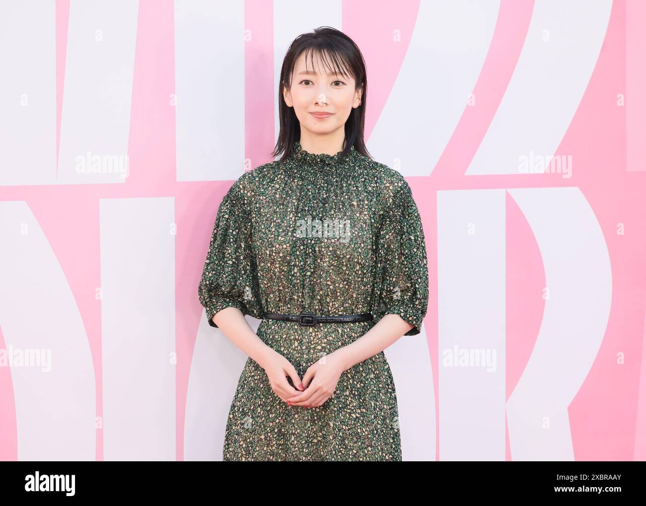 Tokyo, Japan. 12th June, 2024. Japanese actress Haru poses for photo at the opening event of ...