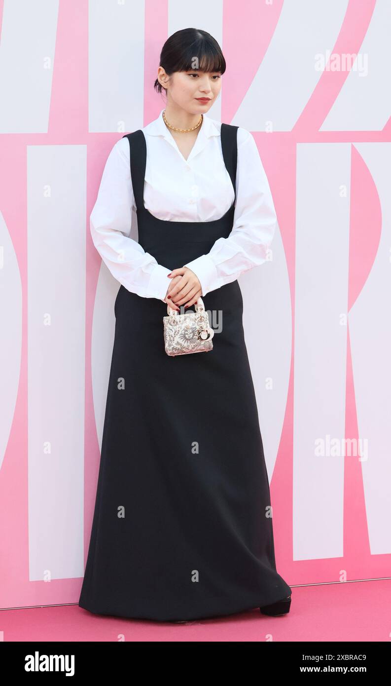 Tokyo Japan 12th June 2024 Japanese Actress Aju Makita Poses For