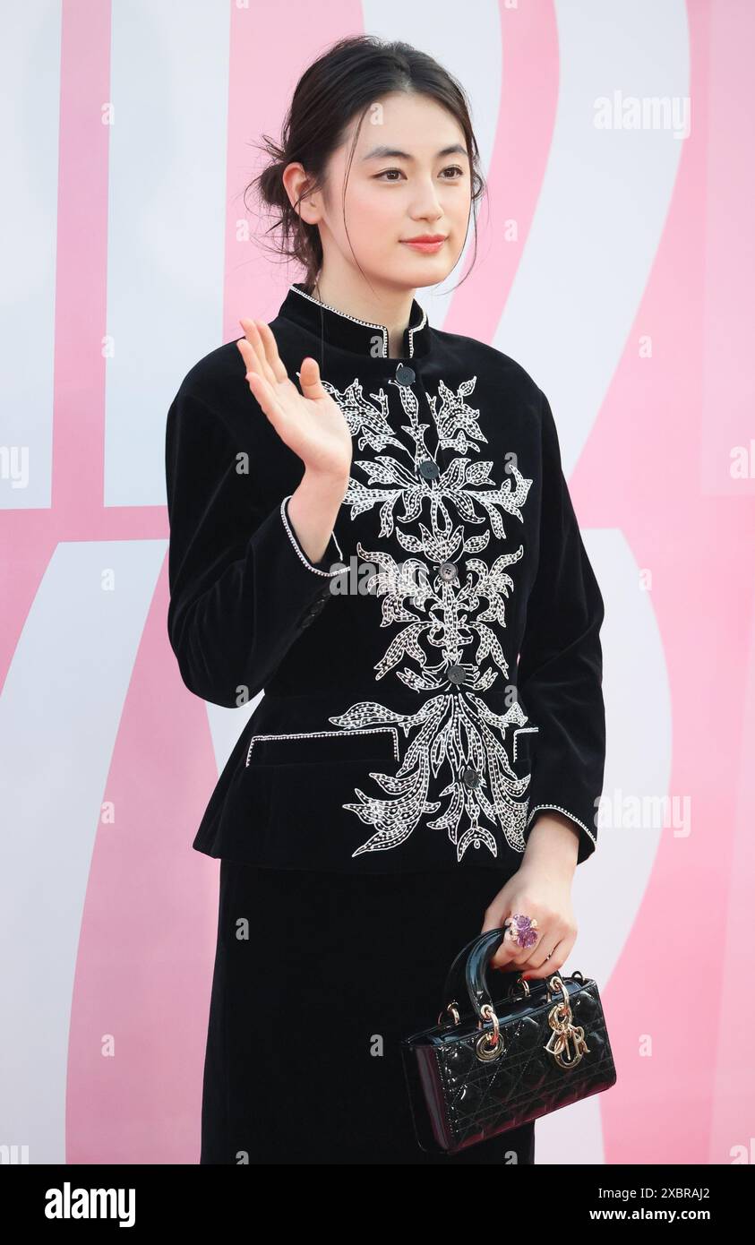 Tokyo, Japan. 12th June, 2024. Japanese actress Rikako Yagi poses for photo at the opening event ...