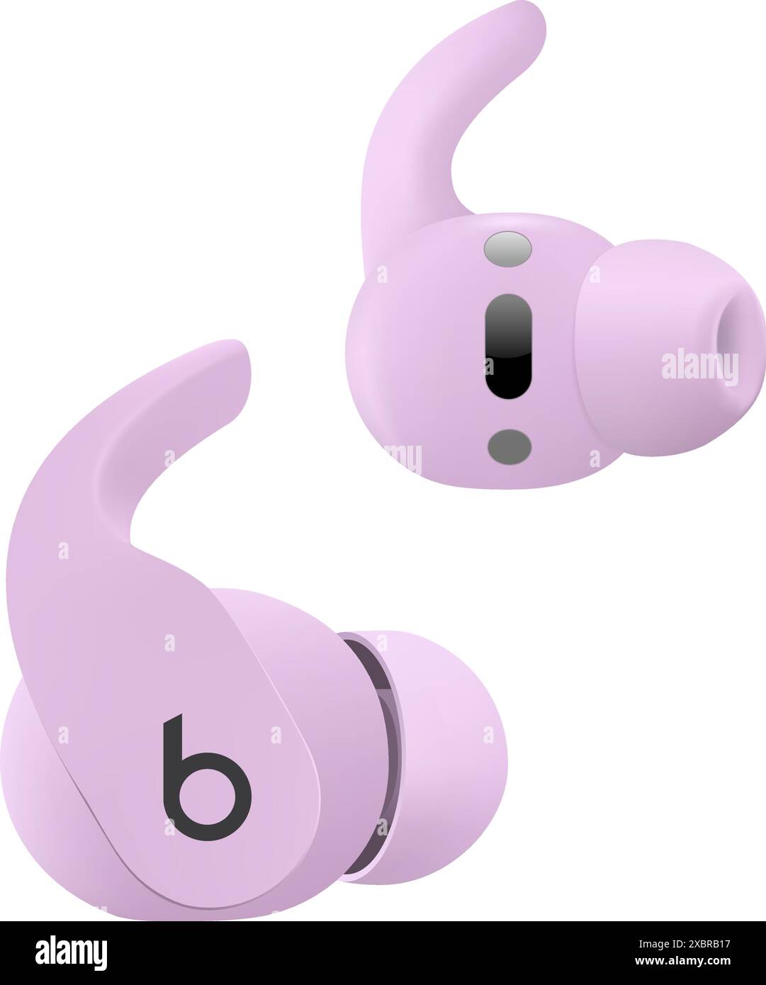 Apple Beats Fit Pro True Wireless Earbuds Stone Purple color, isolated ...