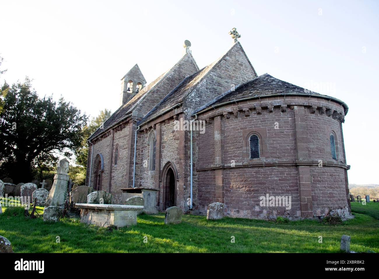 The church of St Mary and St David at Kilpeck in Herefordshire is a ...