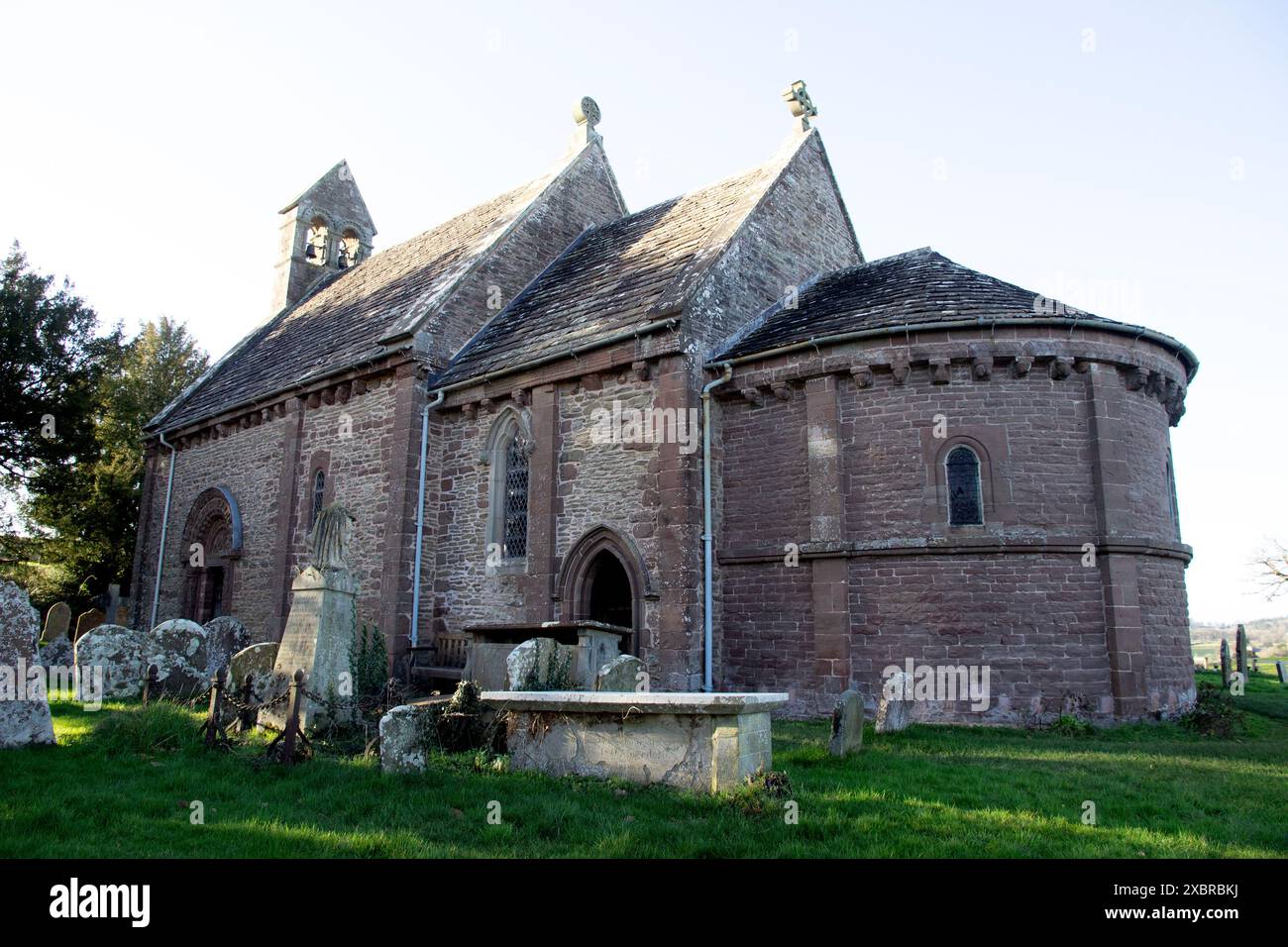 The church of St Mary and St David at Kilpeck in Herefordshire is a ...