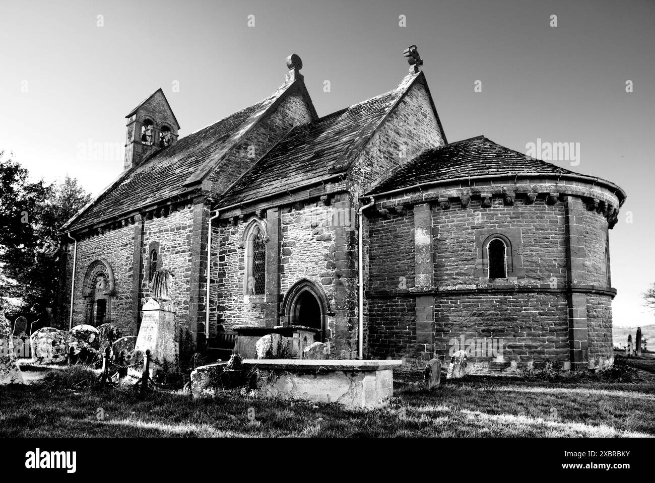 The church of St Mary and St David at Kilpeck in Herefordshire is a ...