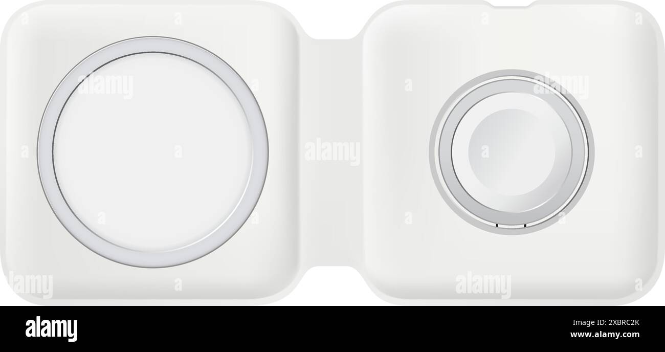 Apple MagSafe Duo Charger on a white background, vector illustration ...