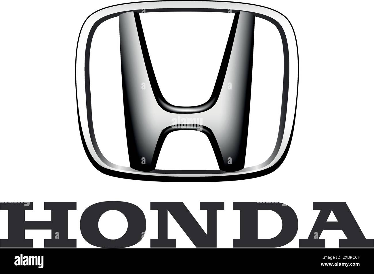 Honda logo on a transparent background, vector illustration. Honda is a ...